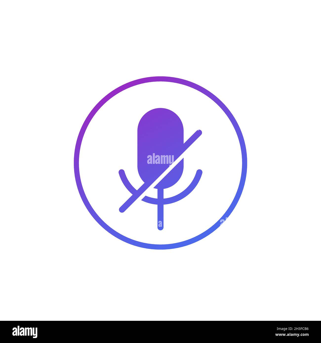 microphone off icon for web and apps Stock Vector Image & Art - Alamy
