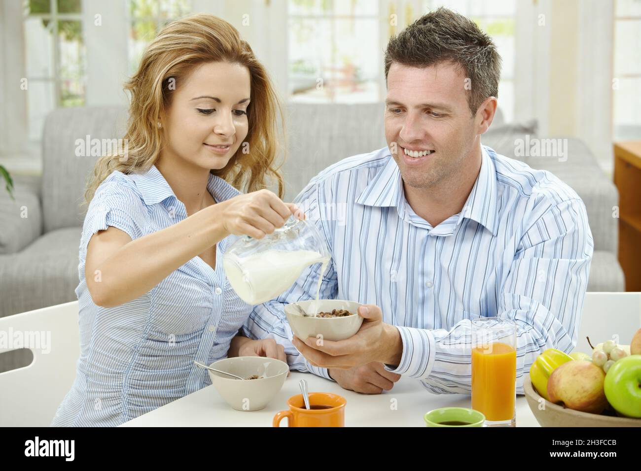 Breakfast at home Stock Photo - Alamy