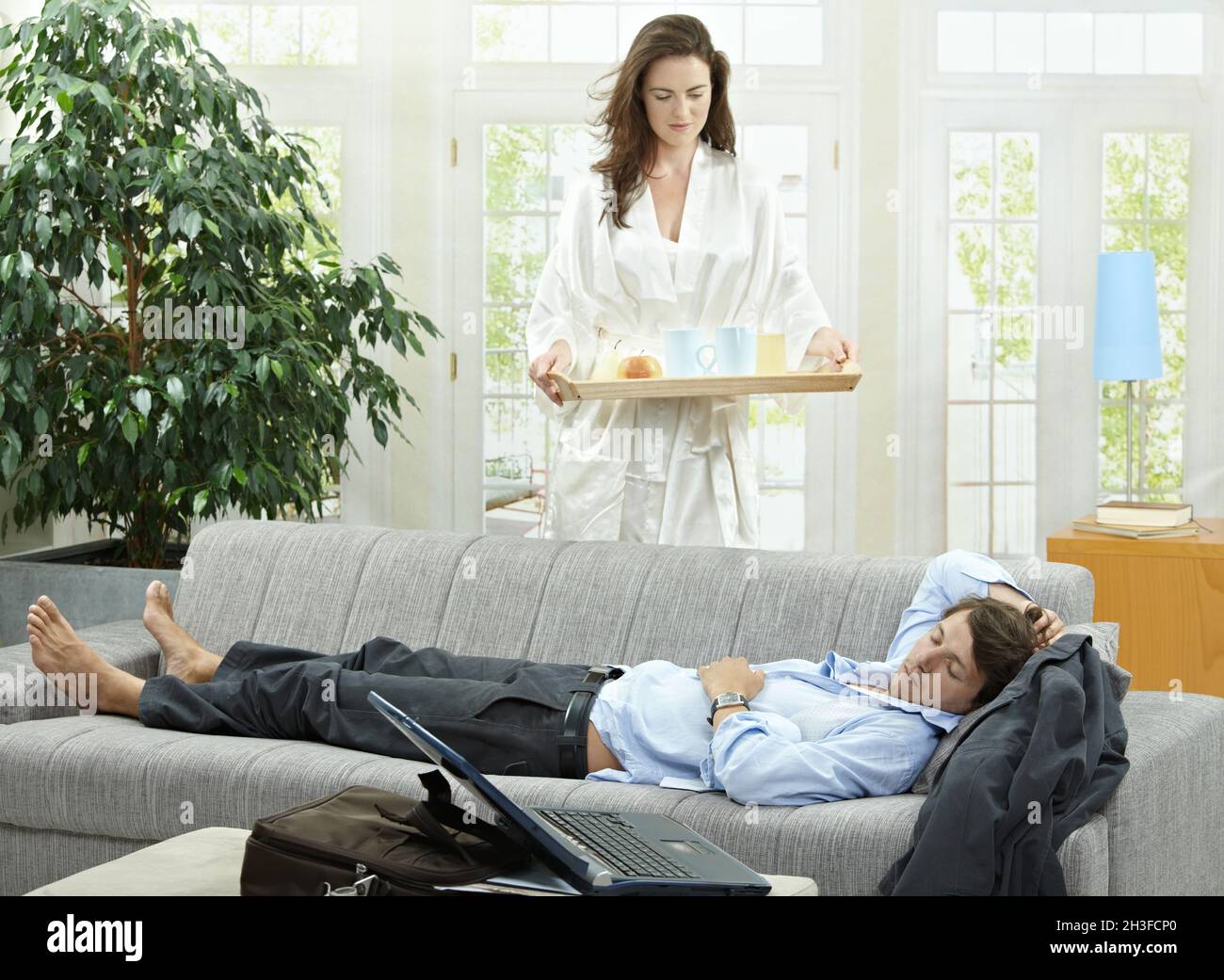 Morning before work Stock Photo - Alamy