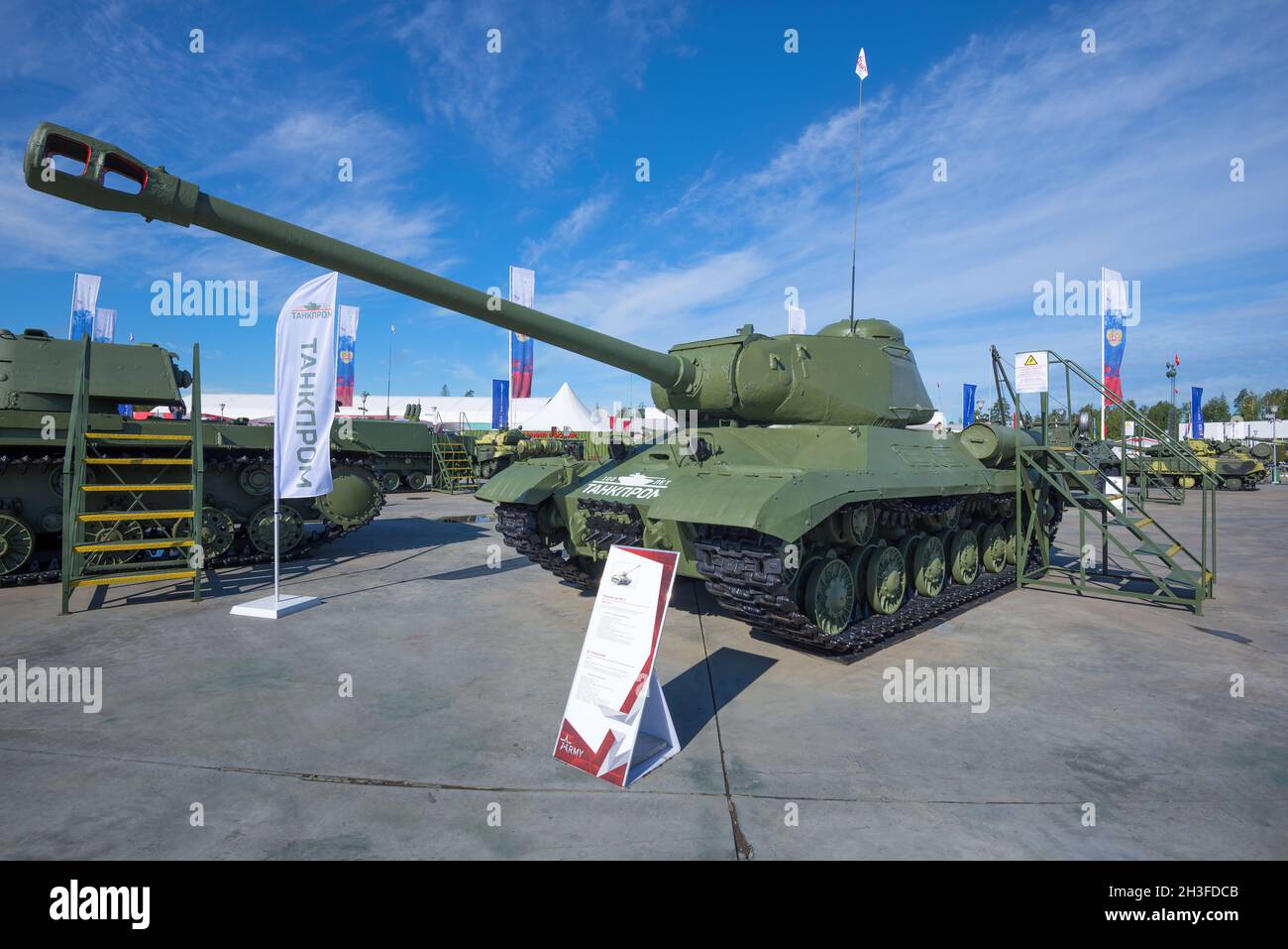MOSCOW REGION, RUSSIA - AUGUST 27, 2020: The IS-2 is the most powerful ...
