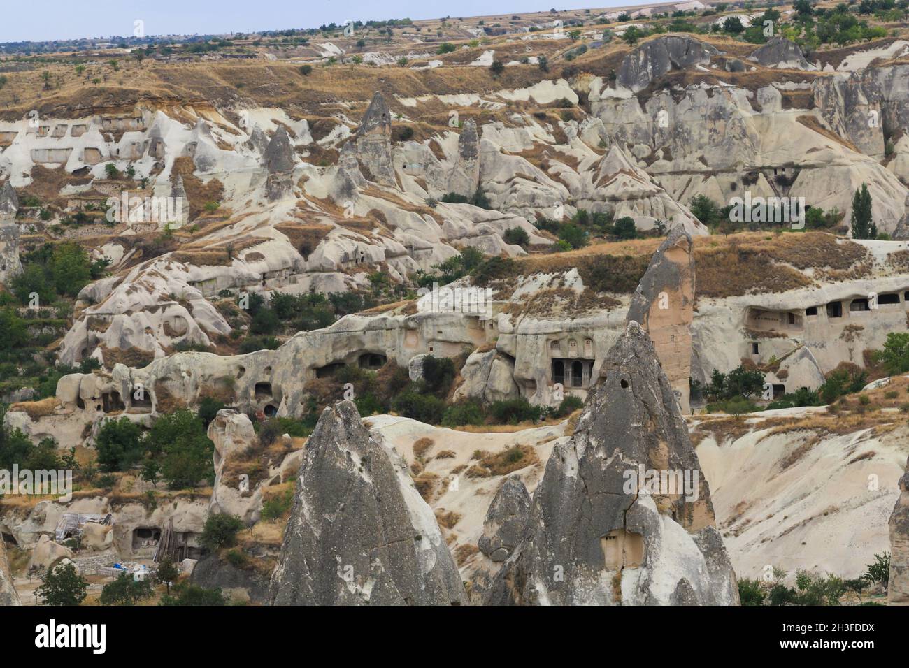 Cave houses have been excavated into the weathered rock formations at ...