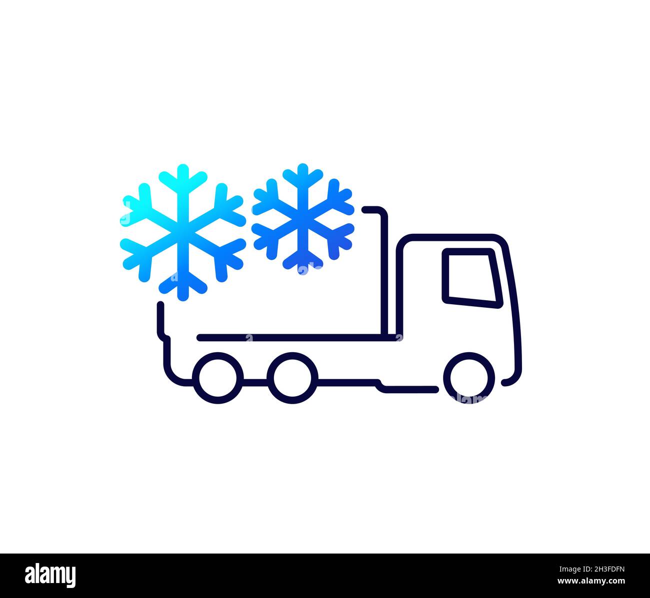 refrigerated truck icon on white Stock Vector Image & Art - Alamy