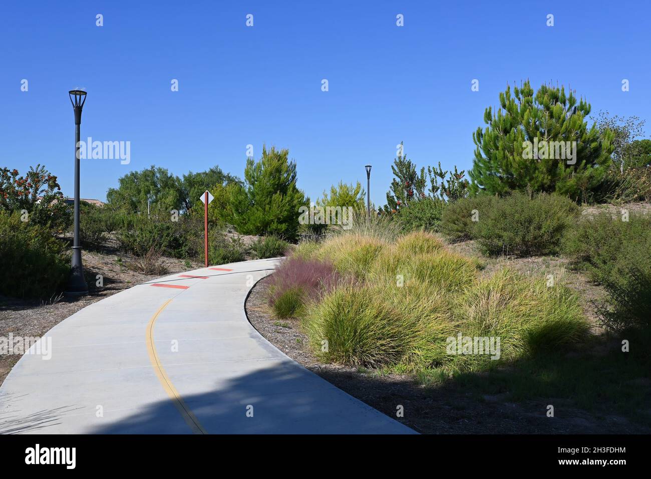 Natural landscaping along the Great Park Trails, 1.5 miles of walking ...