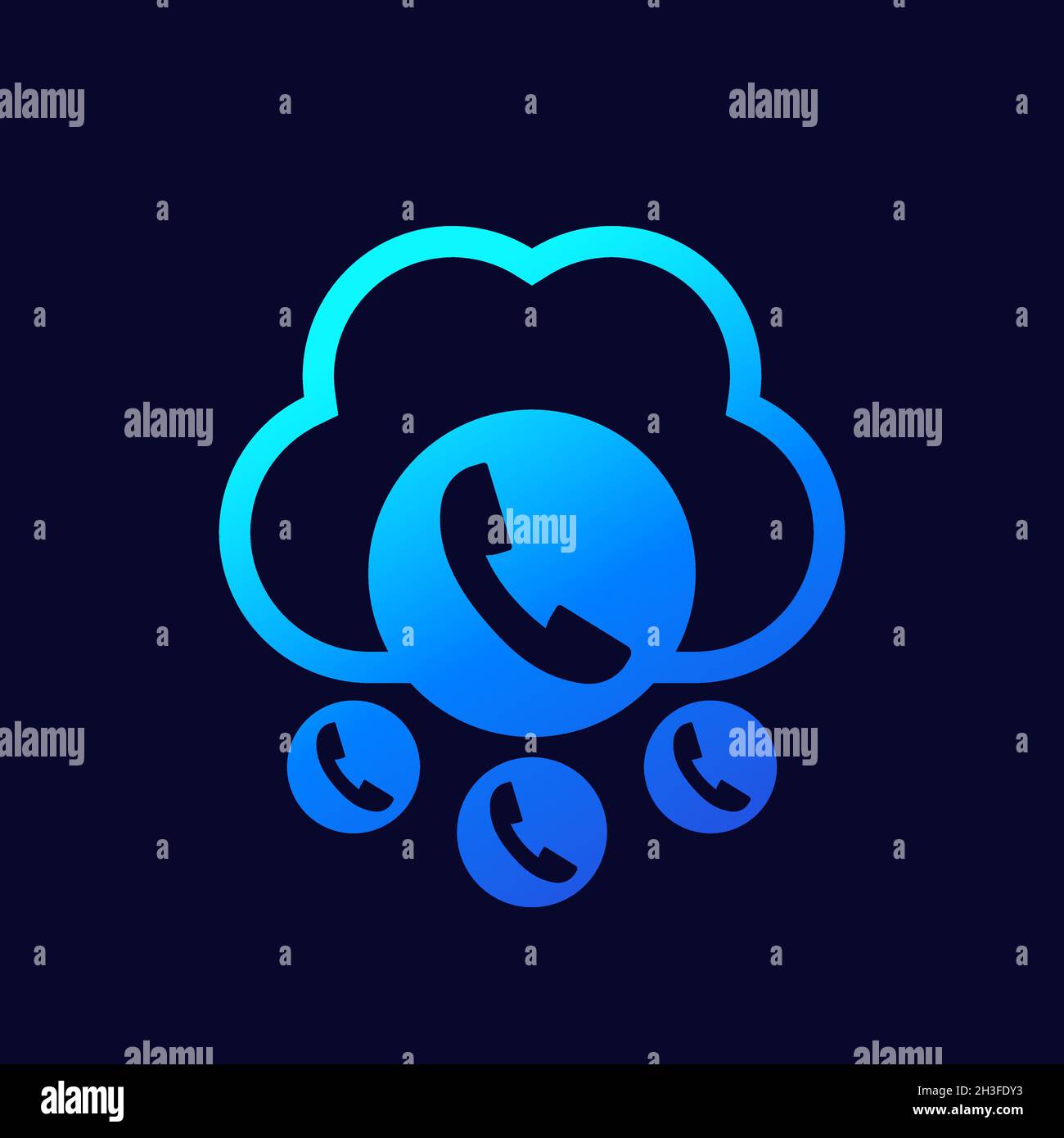 Voip telephony calls icon for web Stock Vector Image & Art - Alamy