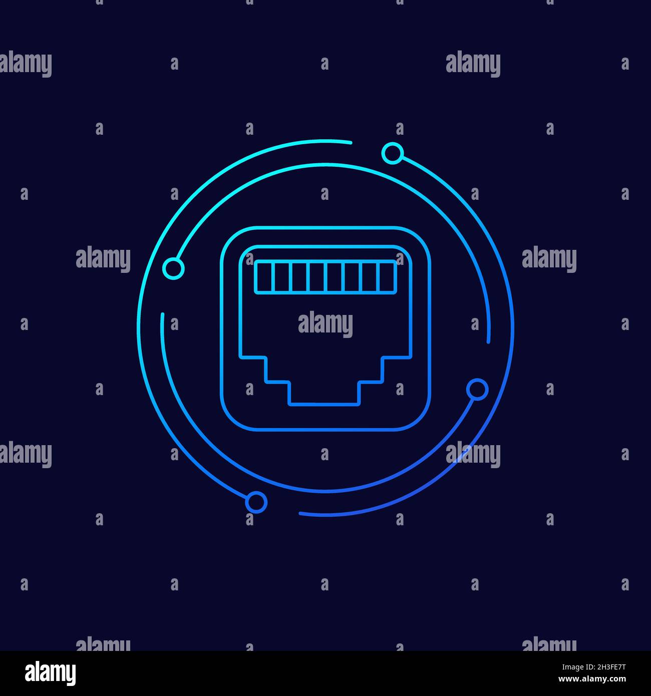 ethernet port line icon, network socket vector Stock Vector Image & Art ... ethernet port line icon, network socket vector Stock Vector Image & Art ...