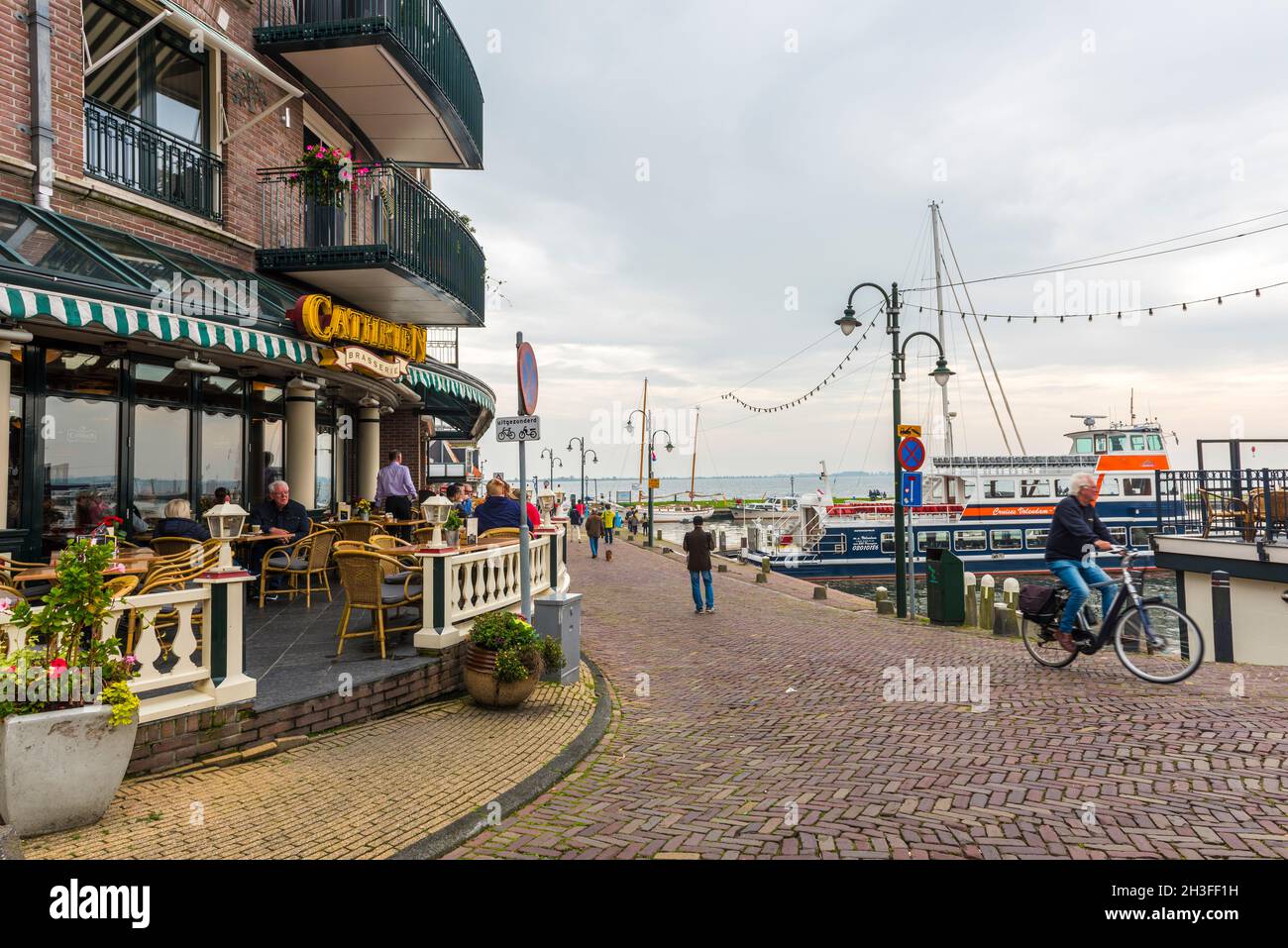 VOLENDAM, NETHERLANDS - SEPTEMBER 25, 2017: Volendam is a town in North ...