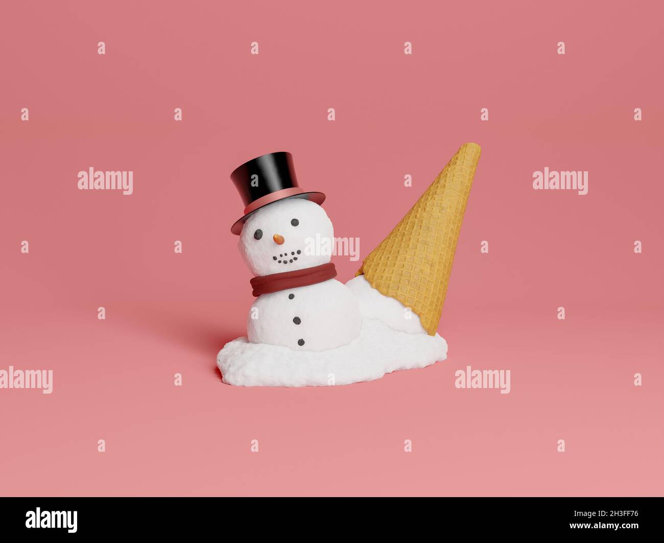 3d white people ice cream hi-res stock photography and images - Alamy