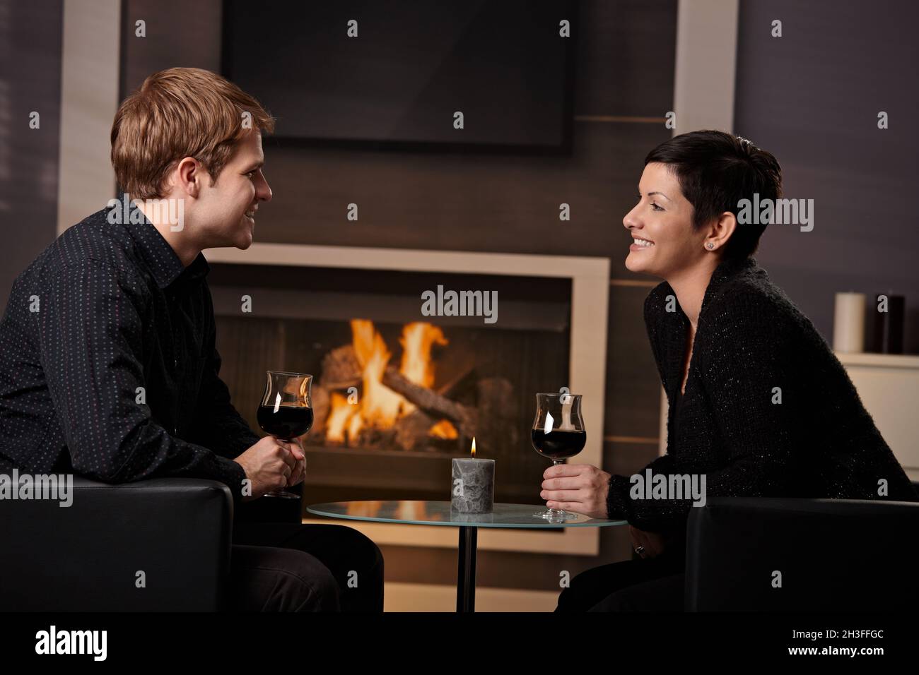 Romantic couple dating Stock Photo - Alamy
