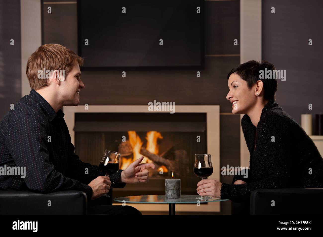 Romantic couple dating Stock Photo - Alamy