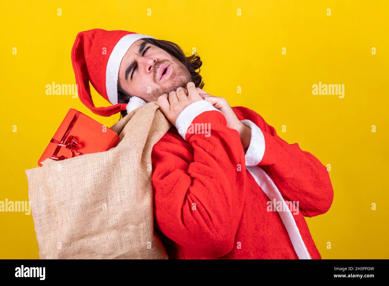 Handsome man dressed santa claus hi-res stock photography and images ...