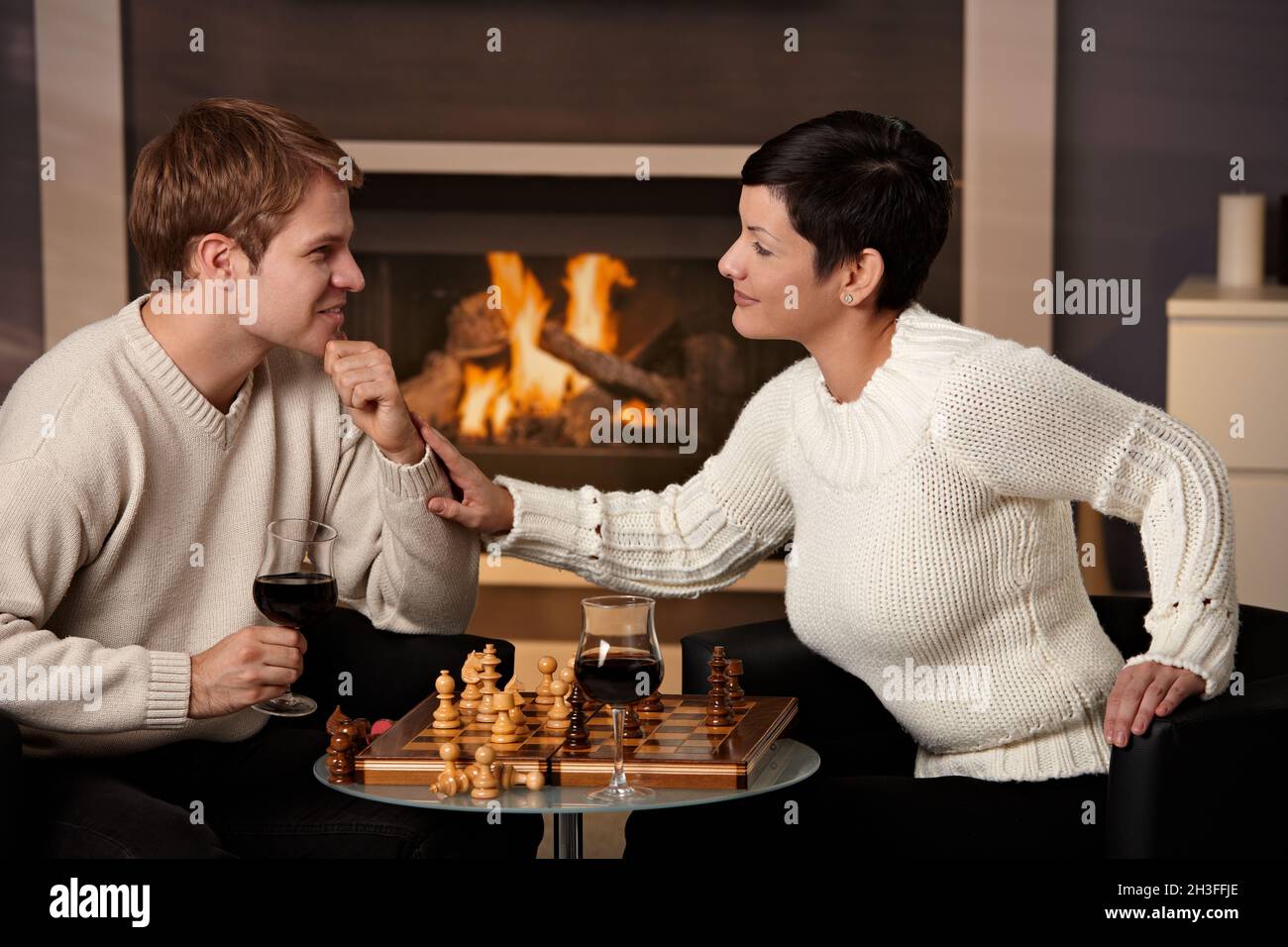 Chess playing cold hi-res stock photography and images - Alamy