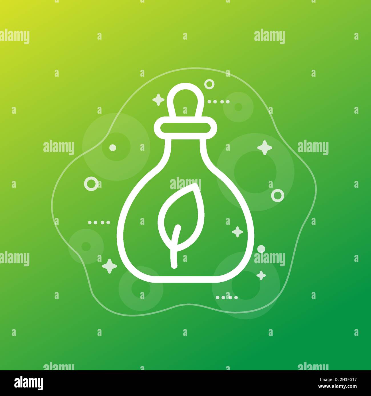 herbal homeopathic medicine line icon, vector art Stock Vector Image ...