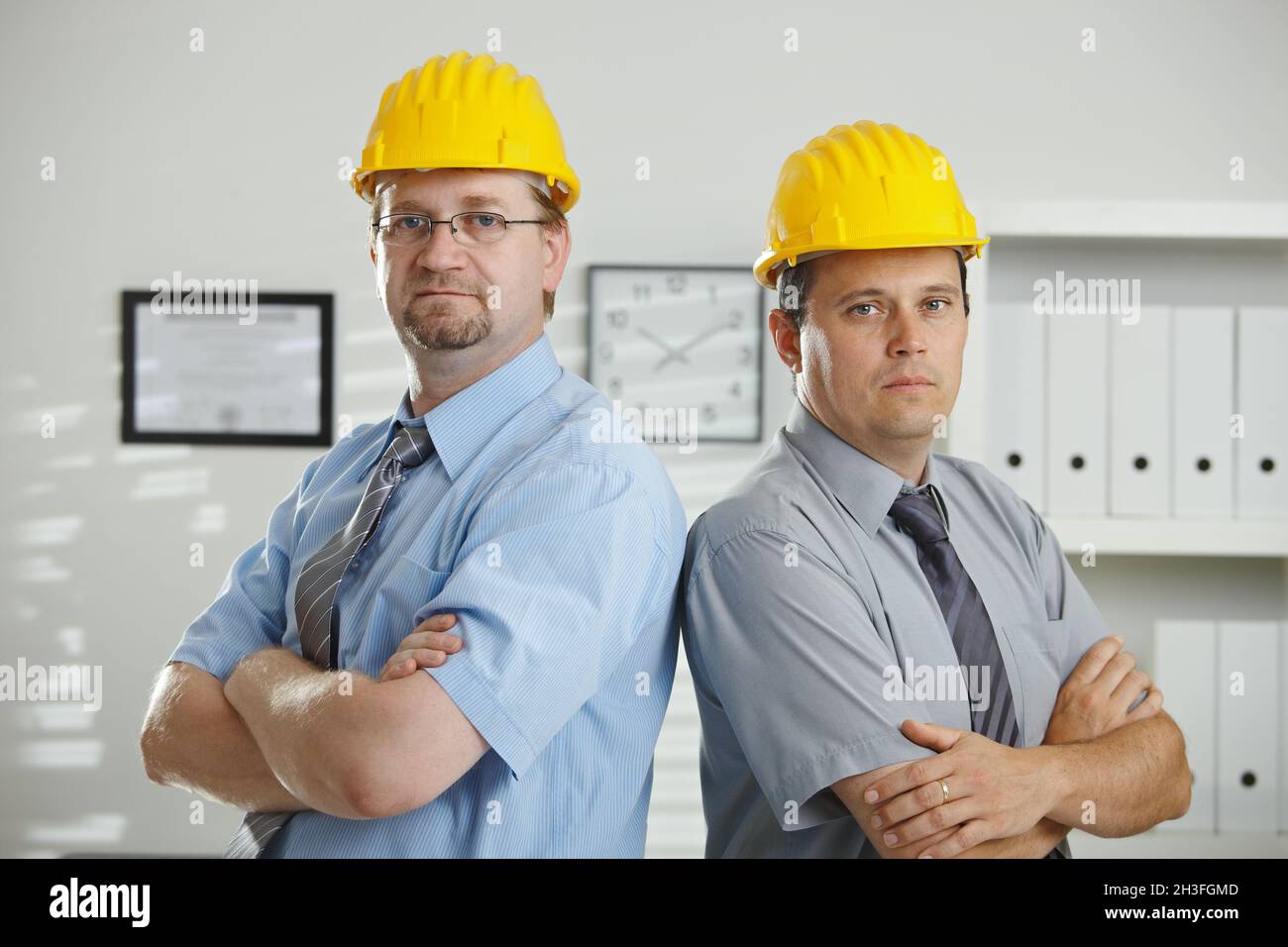 Portrait of architects Stock Photo - Alamy