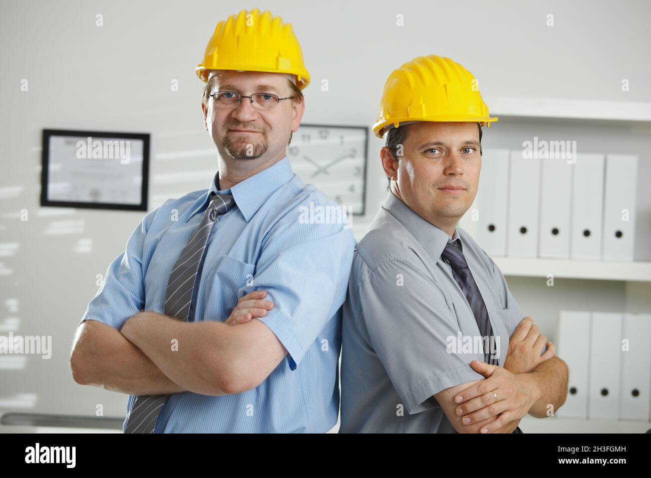 Portrait of engineers Stock Photo - Alamy