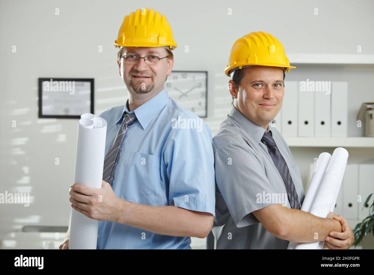 Portrait of architects Stock Photo - Alamy