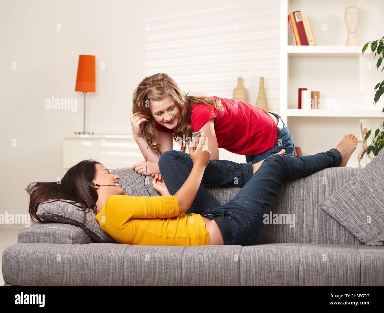 Girl enjoying good music hi-res stock photography and images - Alamy
