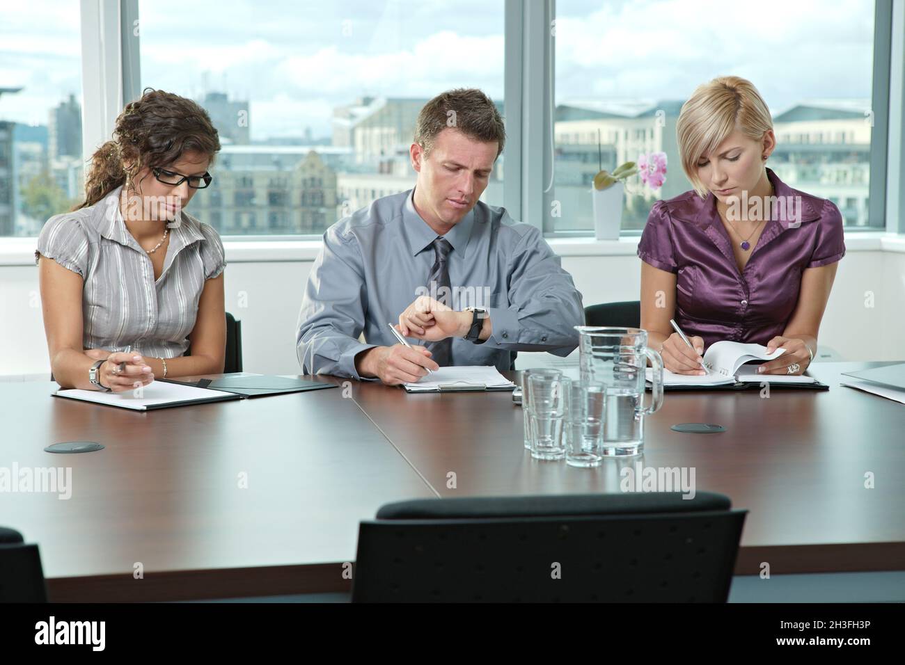 Business people at job interview Stock Photo - Alamy