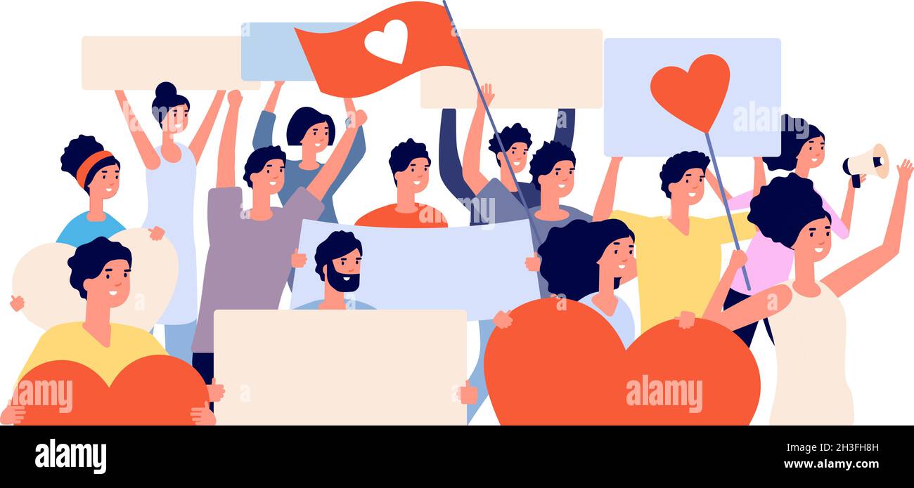 Fun people crowd. Cheering group, happy young activity audience ...