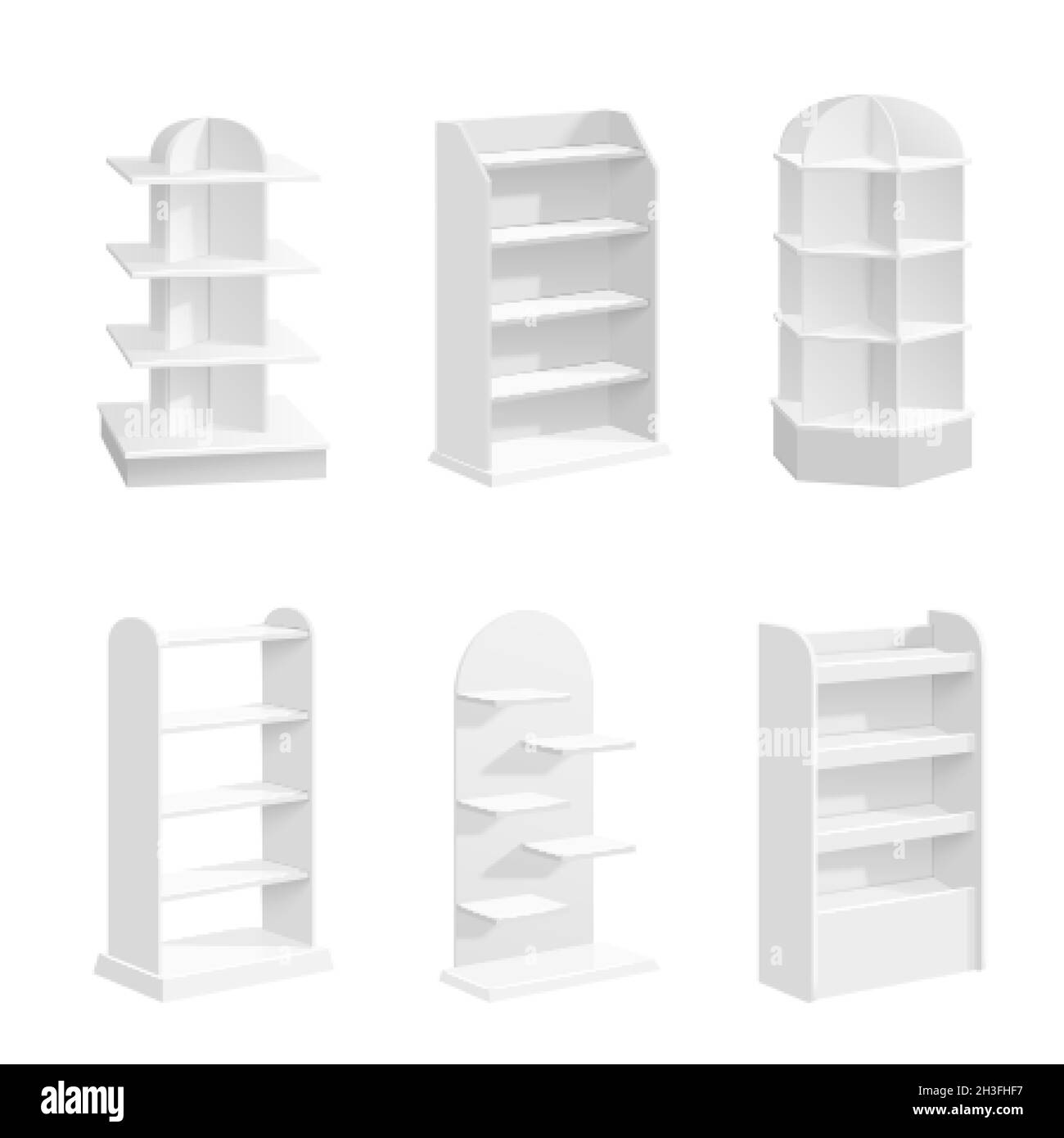 White racks empty shop displays hi-res stock photography and images - Alamy