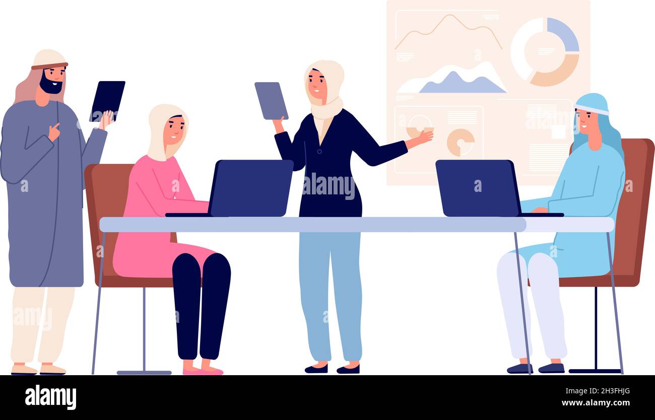Saudi arab man computer office hi-res stock photography and images - Alamy