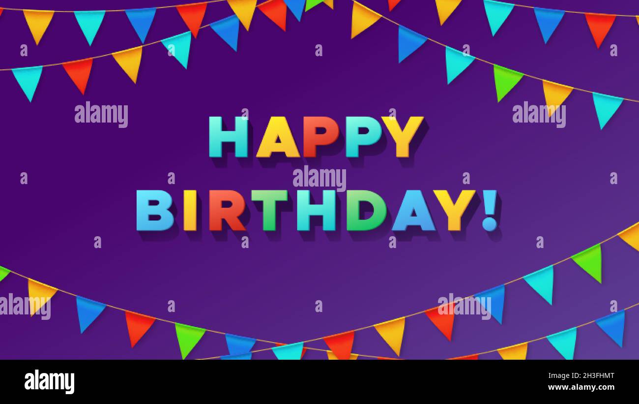Birthday Banner Pennant Template