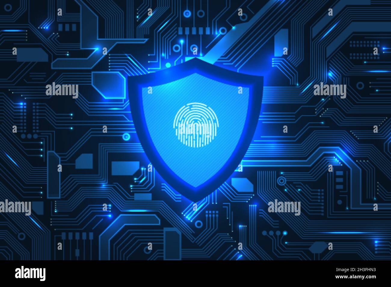 Cyber security. Online information protect, internet digital technology ...