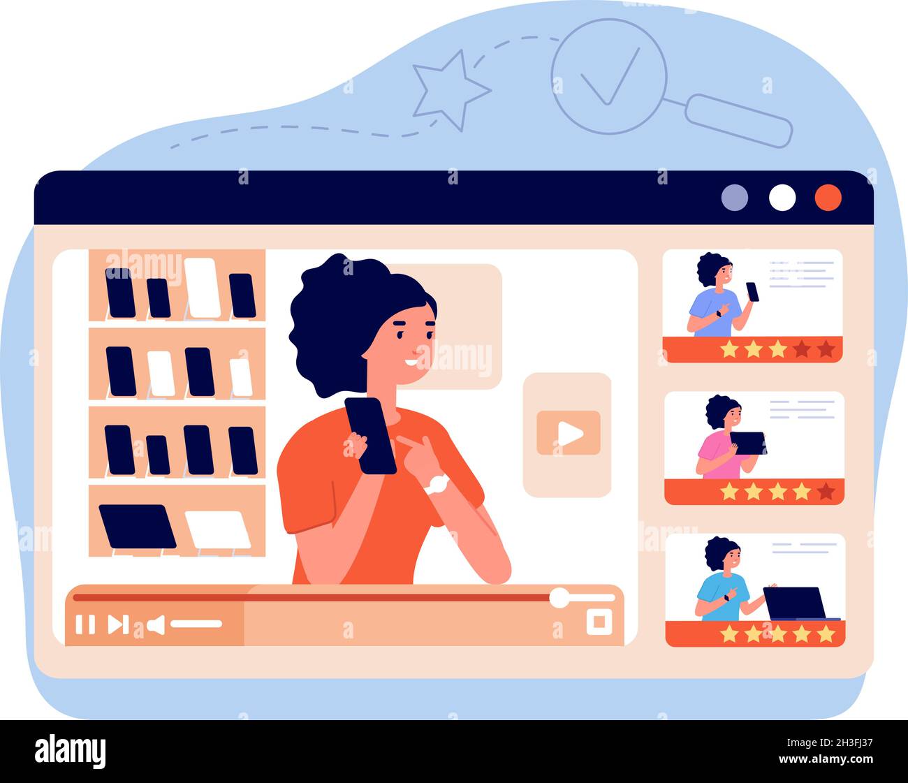 Livestream looking Stock Vector Images - Alamy