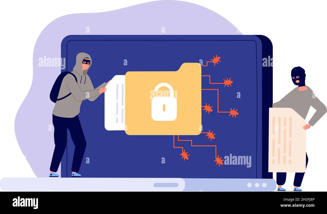 Identity theft social media Stock Vector Images - Alamy