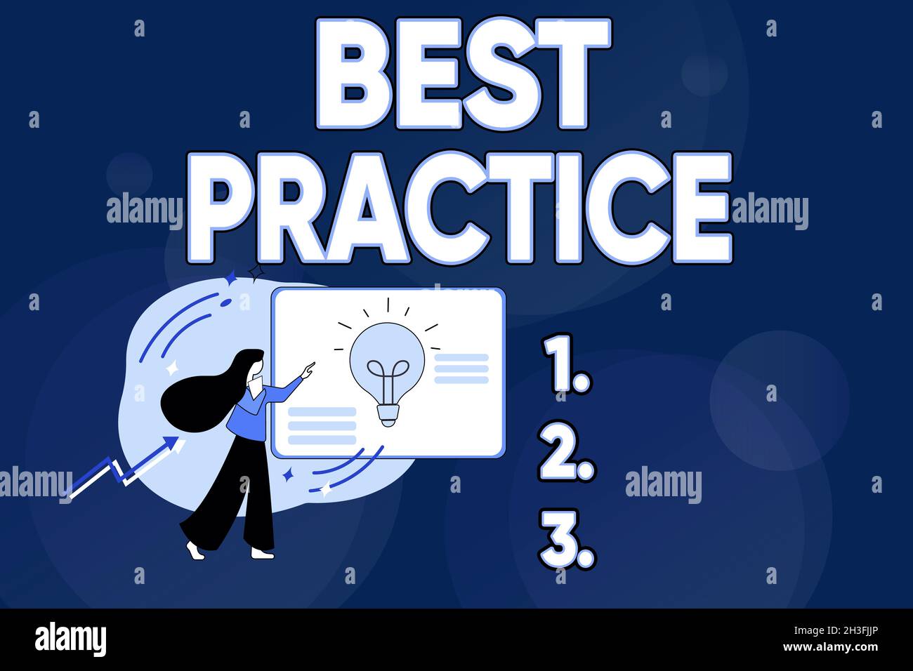 Text sign showing Best Practice. Internet Concept commercial procedures ...