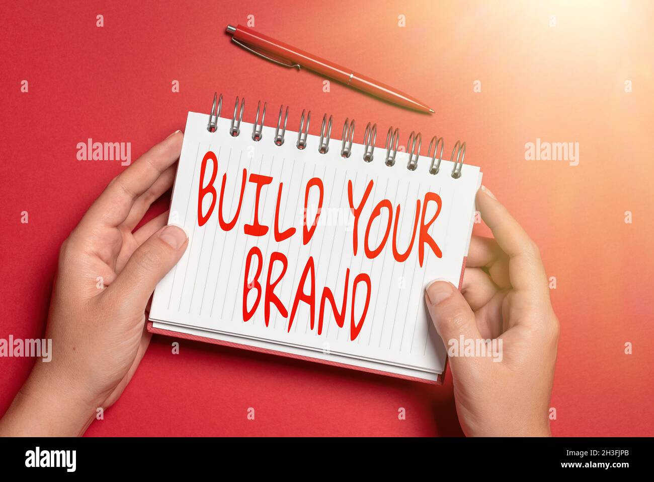 Hand writing sign Build Your Brand. Business idea enhancing brand ...