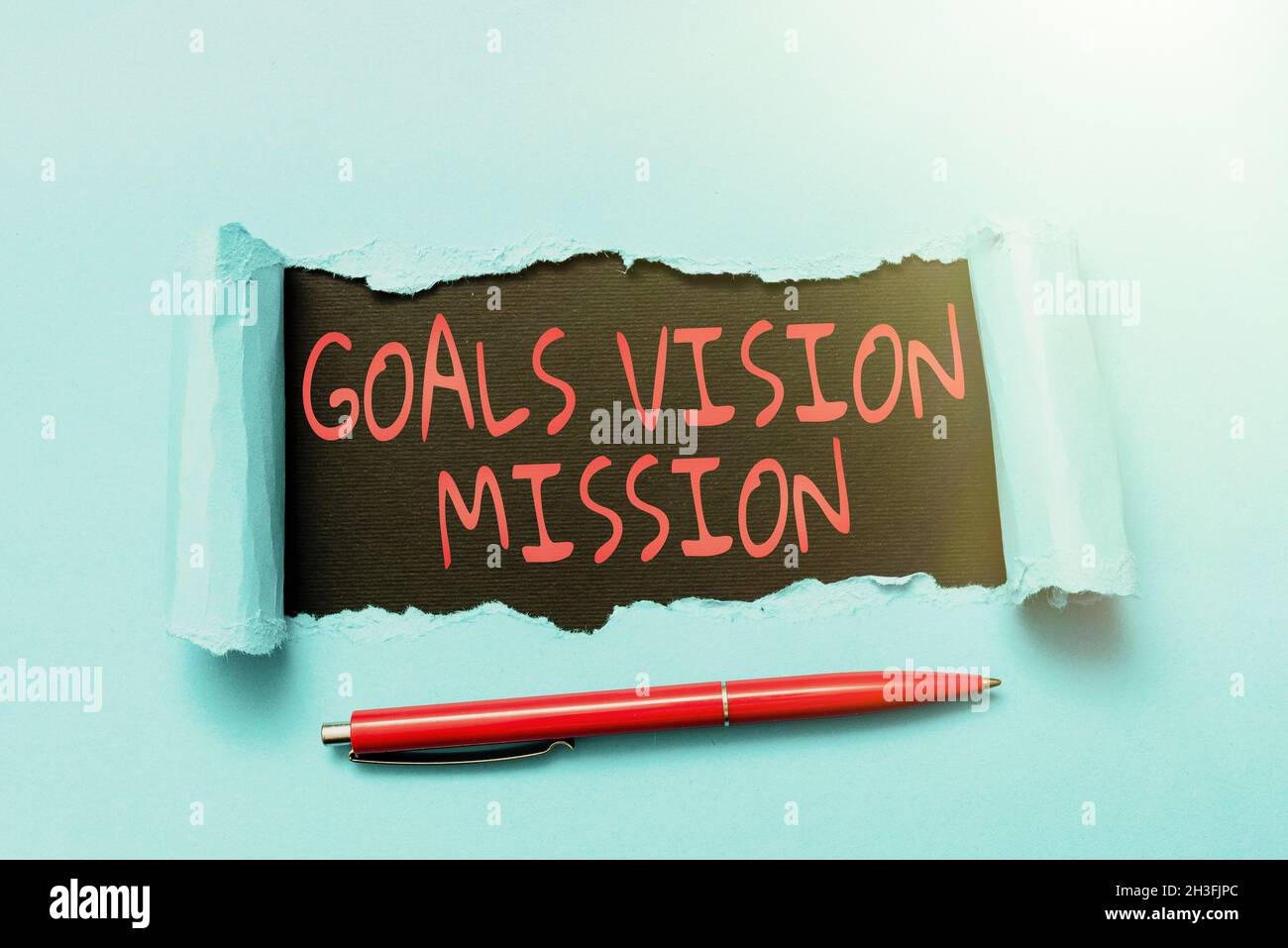 Sign displaying Goals Vision Mission. Business approach practical ...