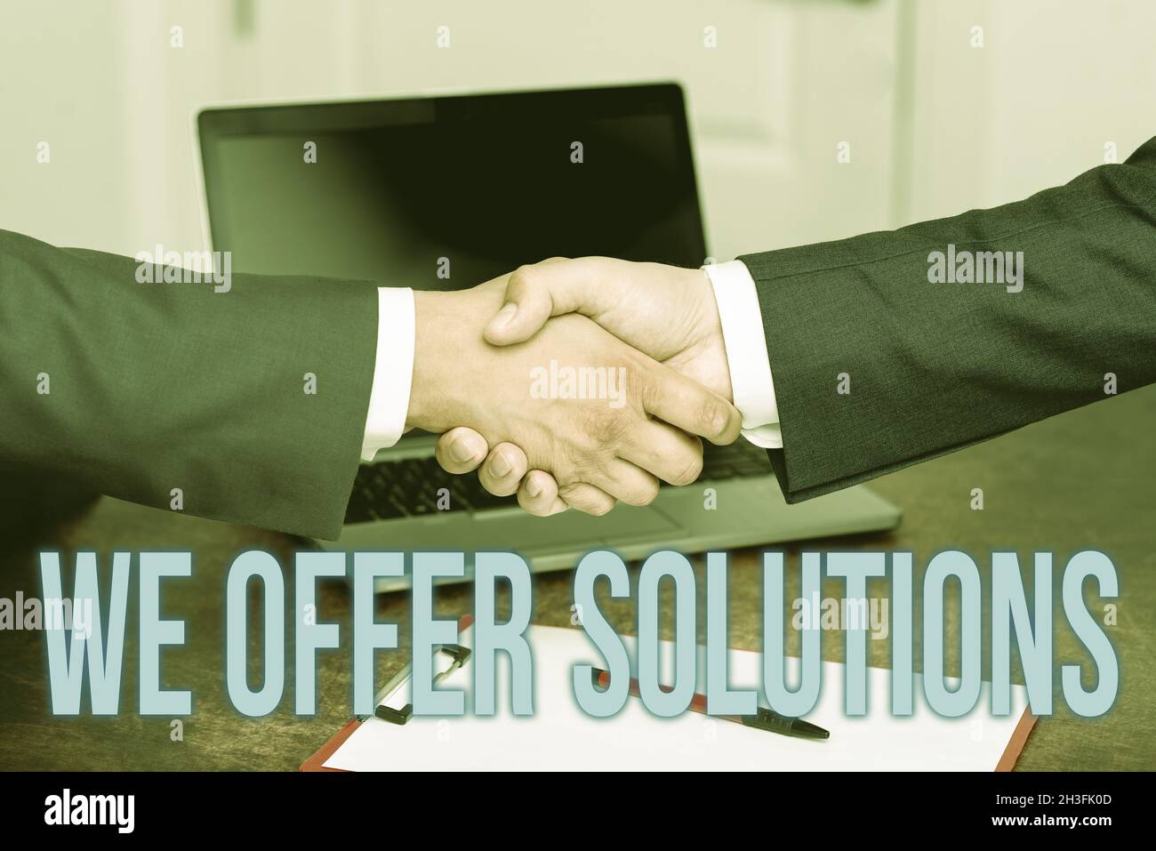 Inspiration showing sign We Offer Solutions. Internet Concept way to ...