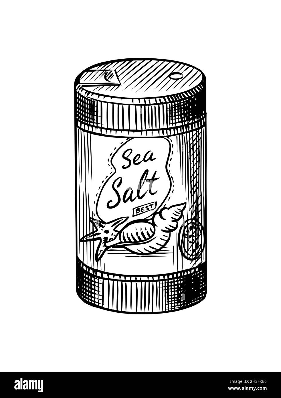 Sea salt in the package. Piles of seeds in the bowl. Spicein a jar ...