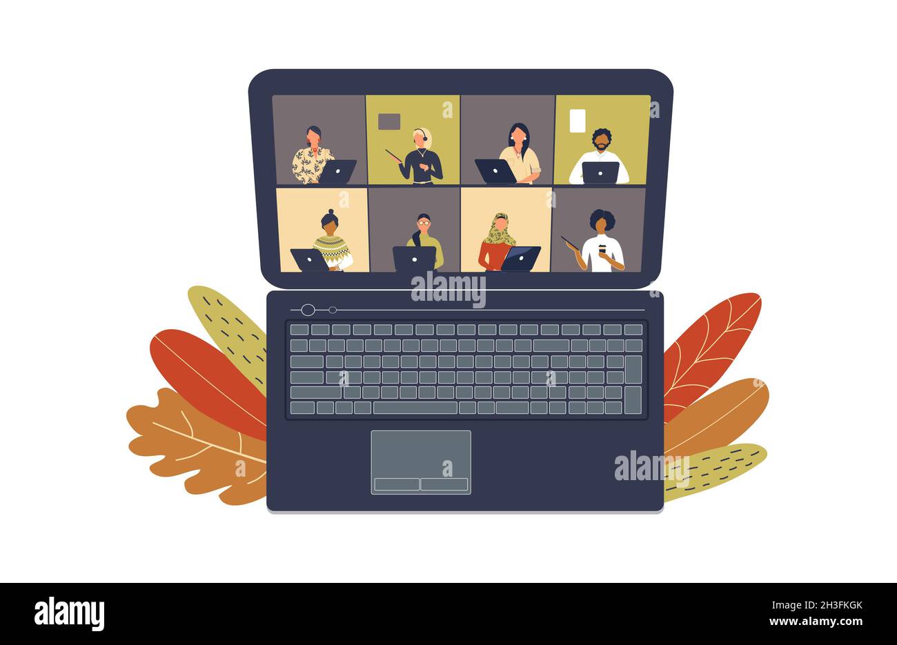 Online training program Cut Out Stock Images & Pictures - Alamy