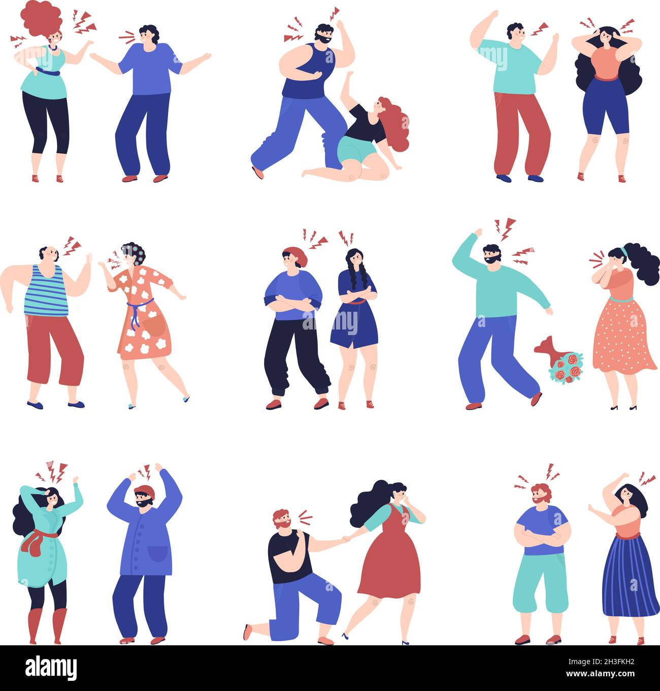 Cartoon woman angry hi-res stock photography and images - Alamy