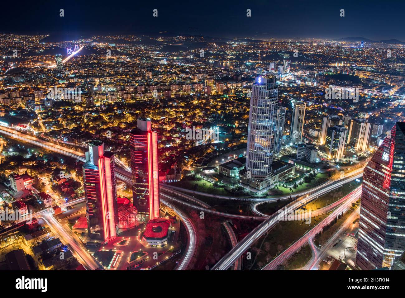 skyscraper view fros istanbul, turkey Stock Photo - Alamy