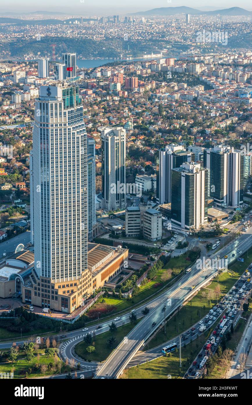 skyscraper view fros istanbul, turkey Stock Photo - Alamy