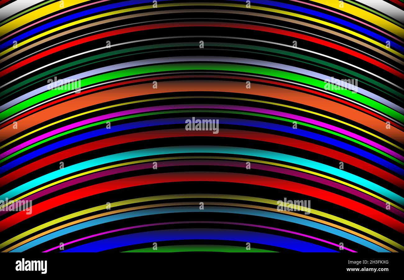 Multicolr arc background with a blaxk background Stock Photo - Alamy