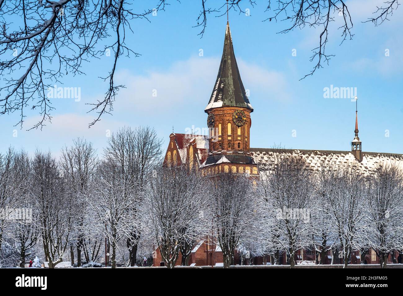 Kaliningrad, Russia, January 29, 2021. Kaliningrad Cathedral. The ...