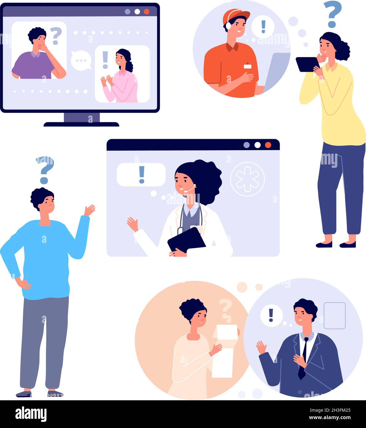 Telemedicine support Stock Vector Images - Alamy