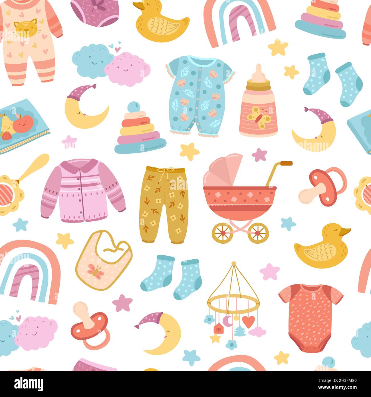 Infant clothes cartoon hi-res stock photography and images - Alamy
