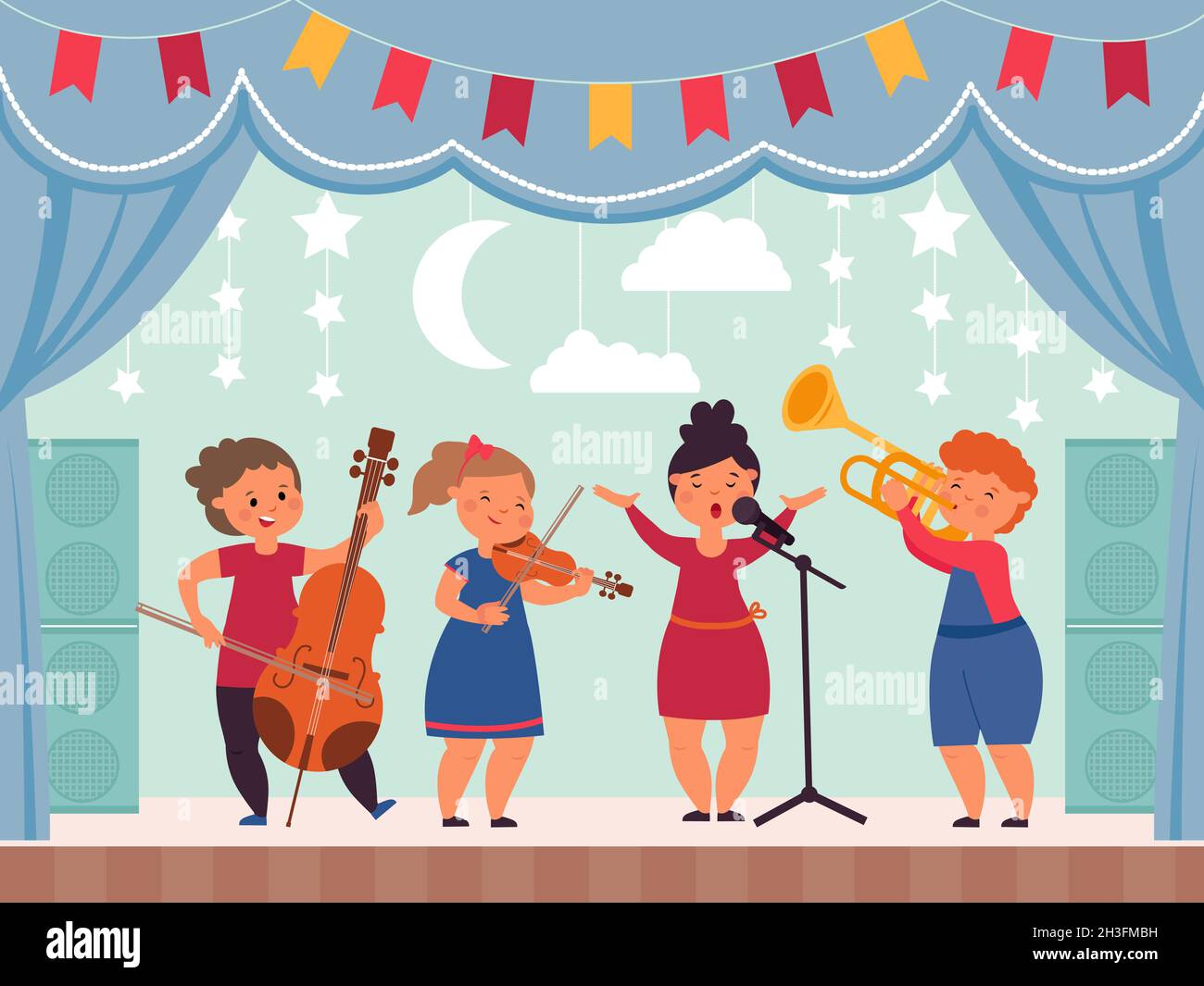 School theater Stock Vector Images - Alamy