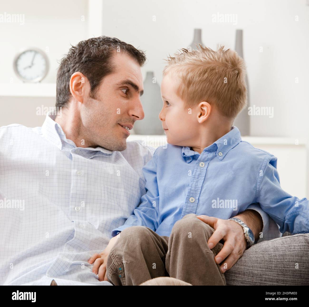 Father and son Stock Photo - Alamy