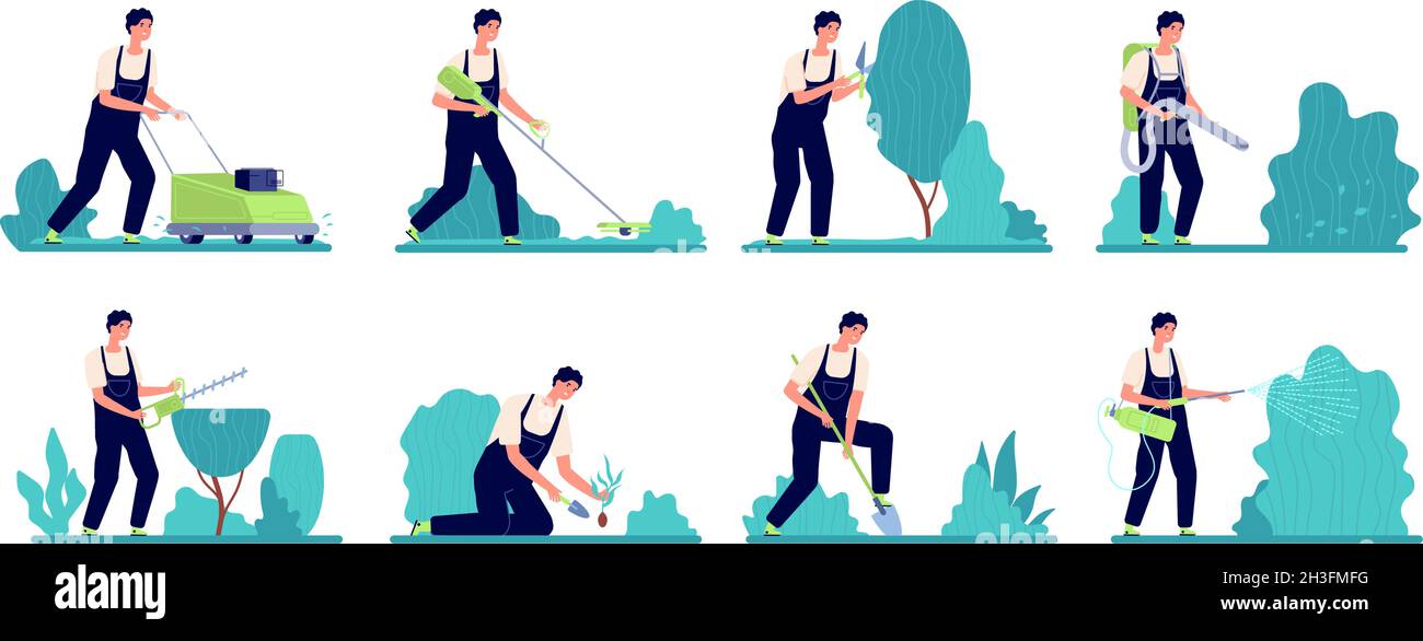 Seasonal work people working farming agricultural Stock Vector Images ...