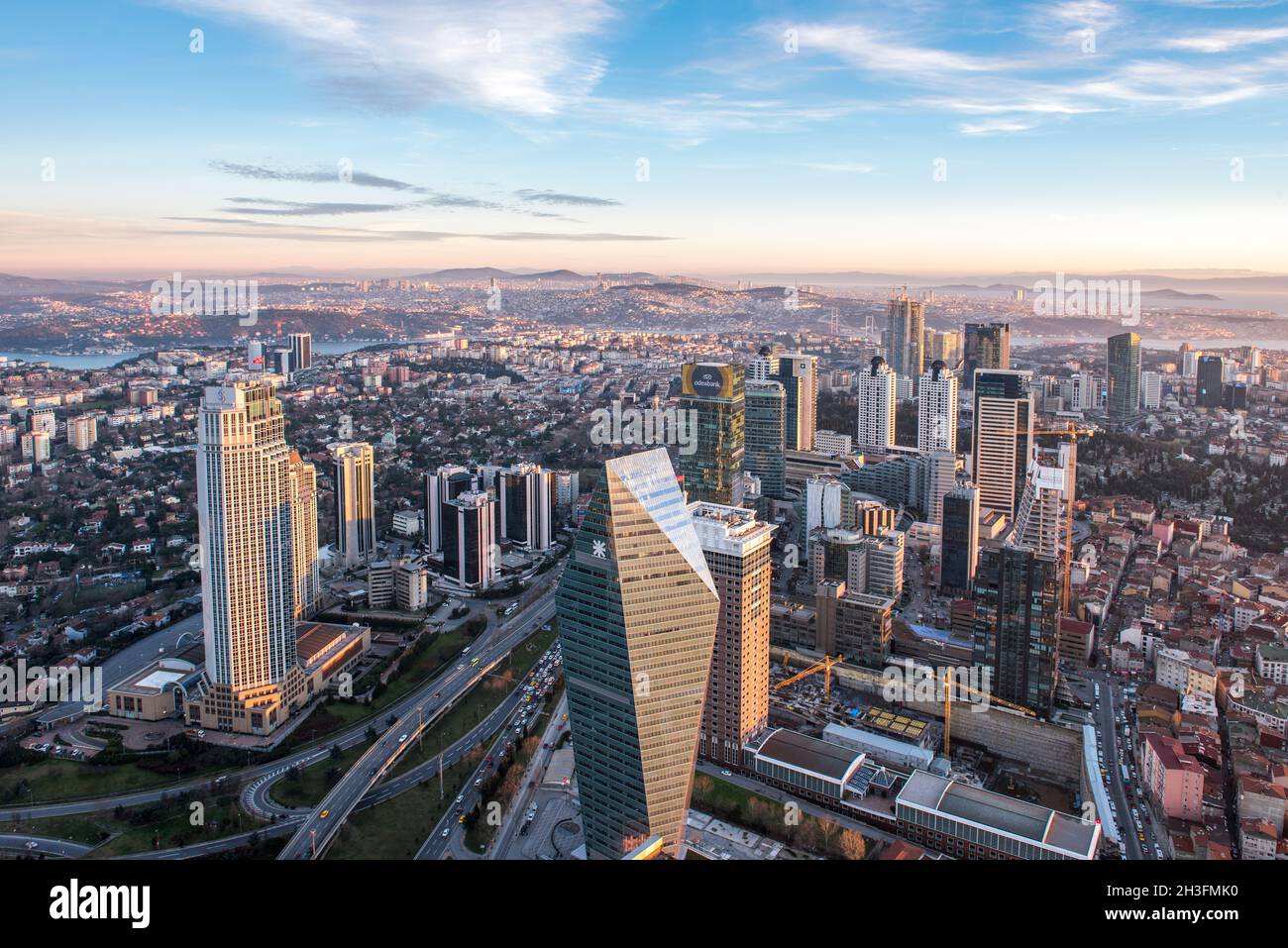 skyscraper view fros istanbul, turkey Stock Photo - Alamy