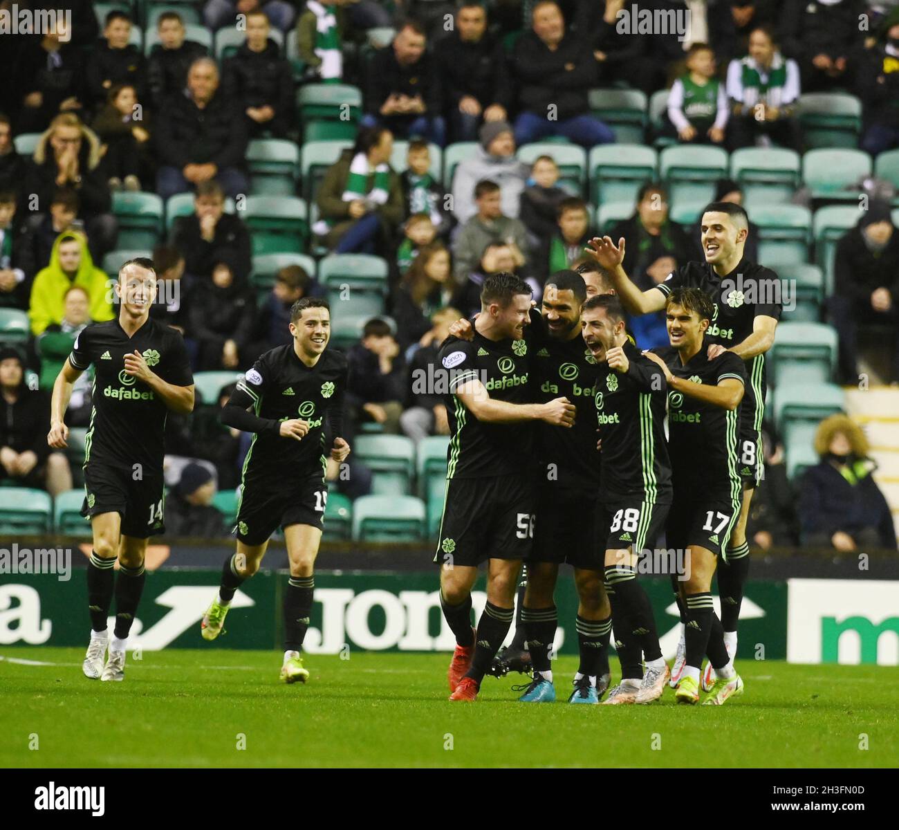 Easter Road,Stadium .Edinburgh.Scotland.UK. 27th Oct 21. Hibernian vs ...