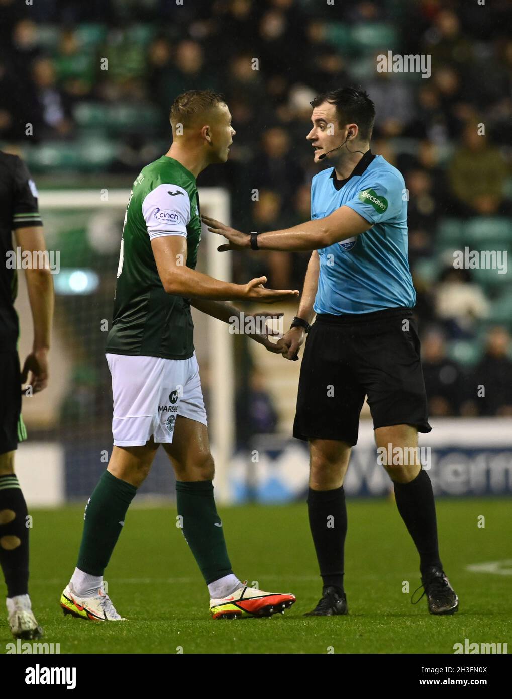 Easter Road,Stadium .Edinburgh.Scotland.UK. 27th Oct 21. Hibernian vs ...