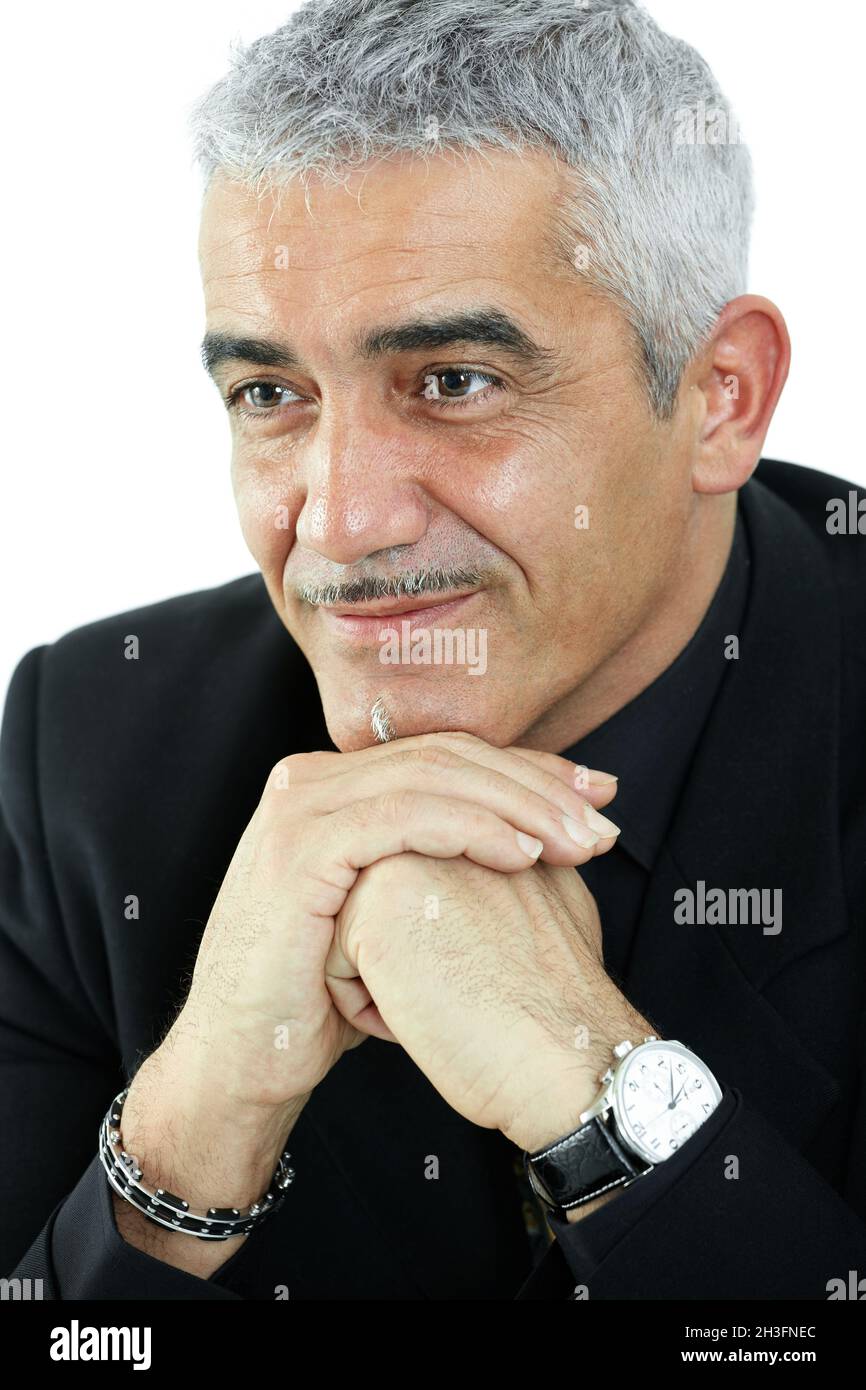 Portrait of thinking man Stock Photo - Alamy