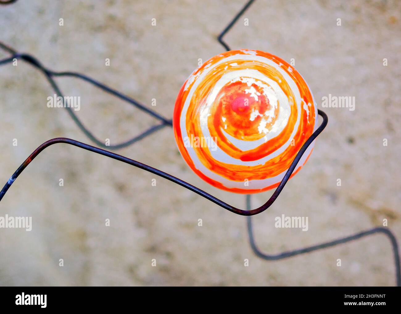 colorful glass bulbs within wire Stock Photo - Alamy