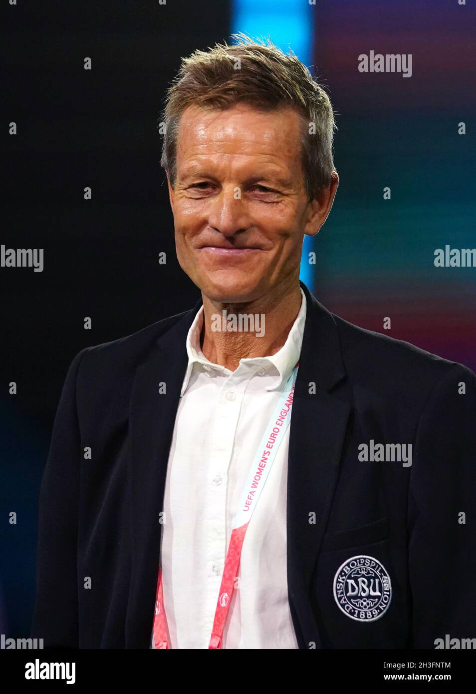 Denmark head coach Lars Sondergaard during the UEFA Women's Euro 2022 ...